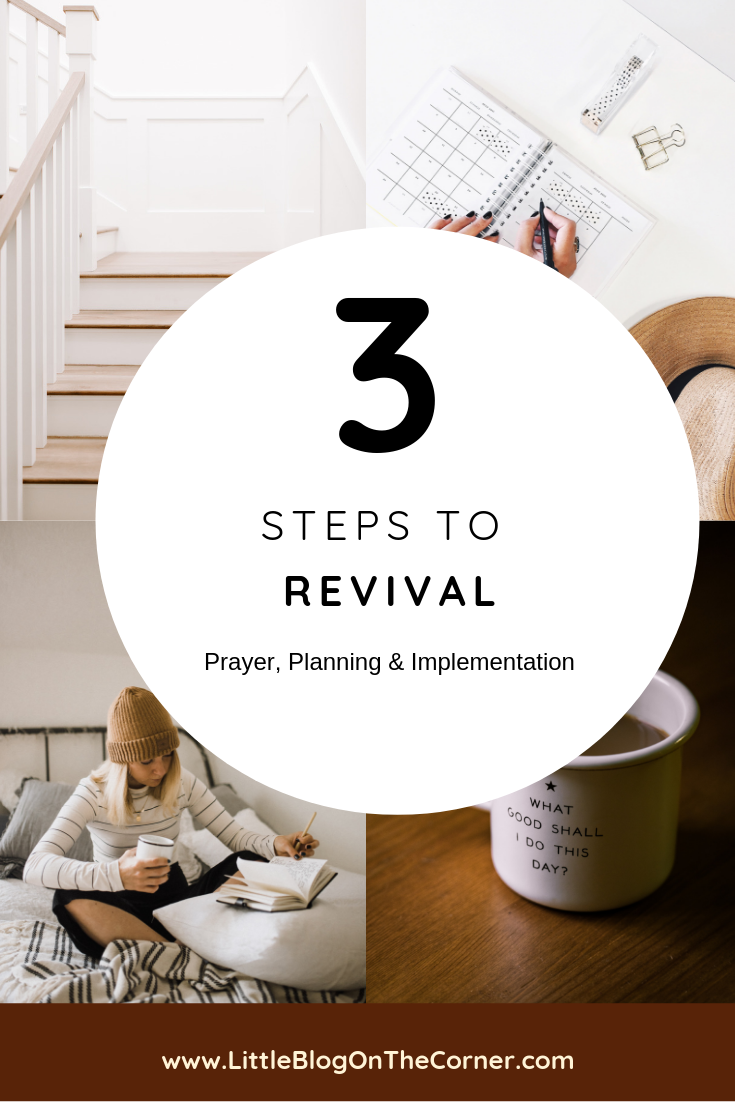 3 Steps to Revival | Little Blog On the Corner