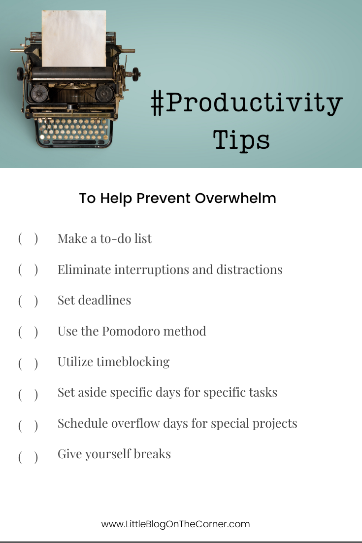 Tips For Overcoming Overwhelm | Little Blog On the Corner